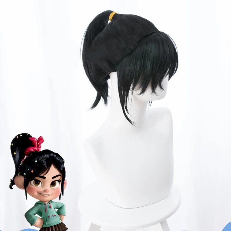 Костюм для косплея аниме Vanellope Von Schweetz, толстовки, юбка, парик, униформа, костюм для девочек, женская одежда для выступлений на Хэллоуин