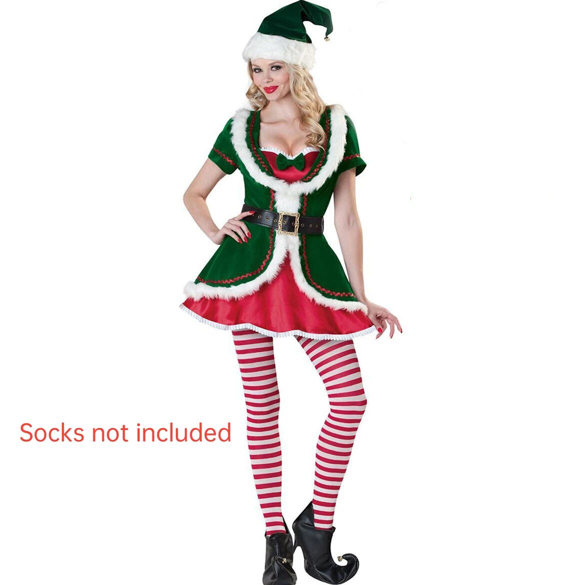 Костюм Санта-Клауса REEMONDE зеленый полиэстер XXL, women A