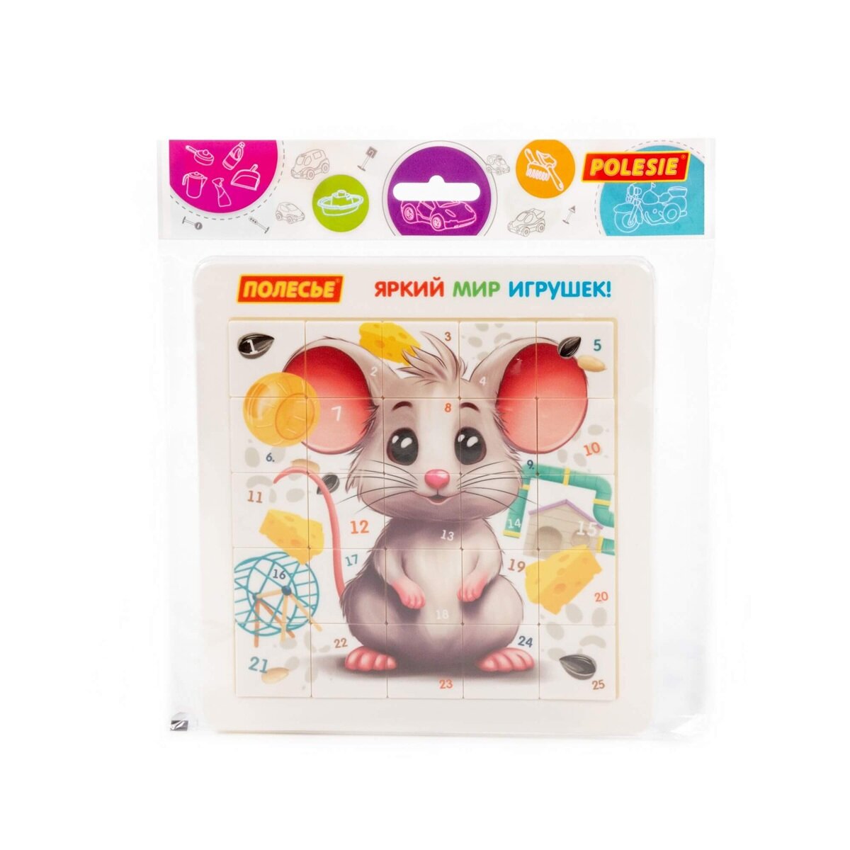 Набор игровой настольный Полесье Мышонок, 25 эл, в пакете 23142