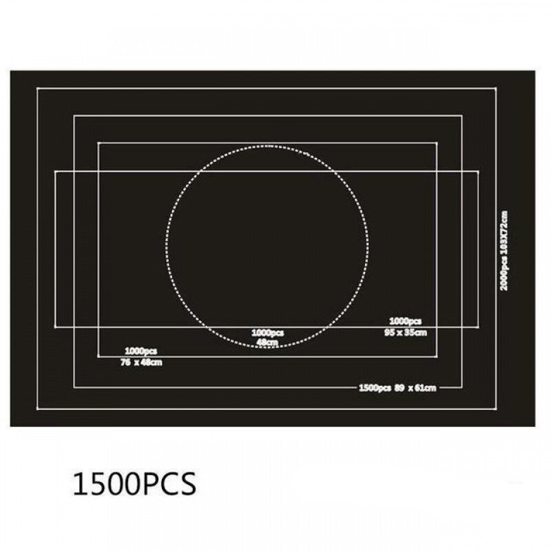 Инновационный мат для хранения пазлов из фетра на пластиковой основе, черного цвета - 1500 шт.