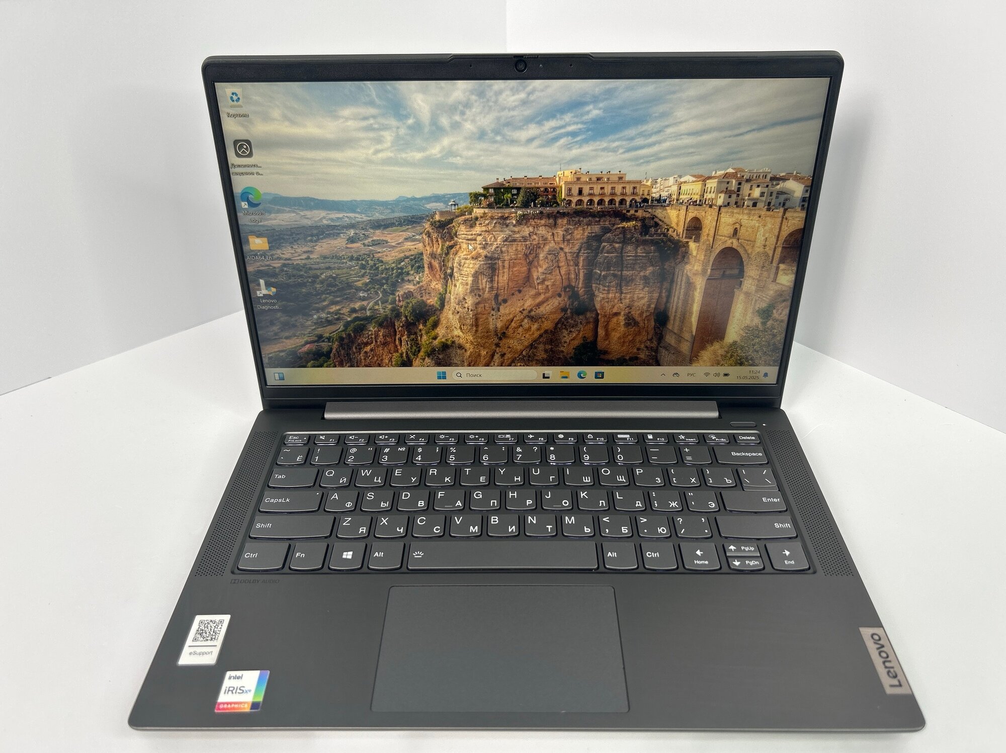 Ноутбук Lenovo IdeaPad 5 14ITL05 (82FE00R1RM) 14"/i5-1135G7/RAM 8GB/SSD 512GB/Intel Iris Xe Graphics/1920*1080/IPS/DOS/Подсветка кл-ры: LED/Серый. Состояние: B1