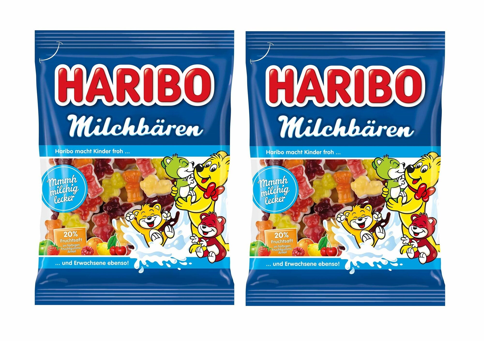 Мармелад жевательный Haribo Milchbaren / Харибо Молочные Мишки, 2 шт. по 160 гр. (Германия)