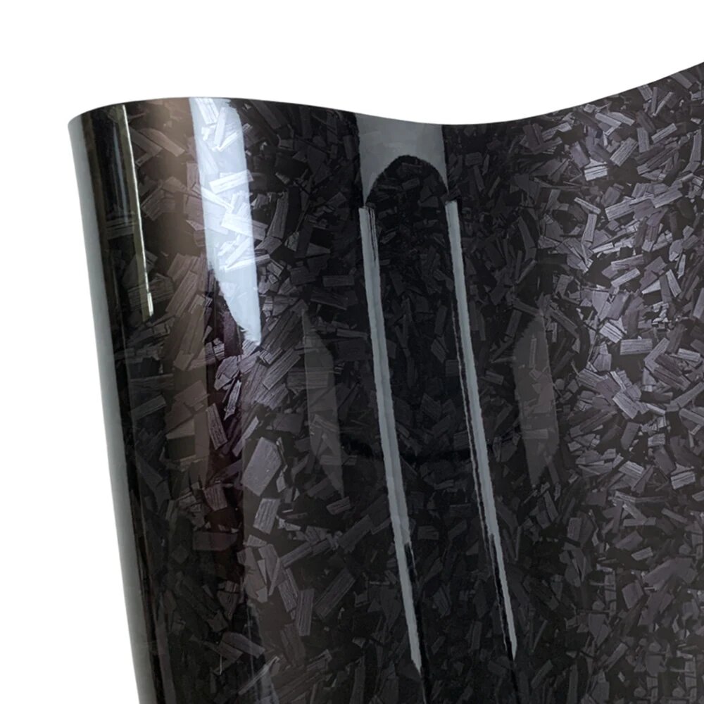 Автомобильные наклейки, матовые черные виниловые наклейки для Glossy Forged Carbon, 30cmx150cm