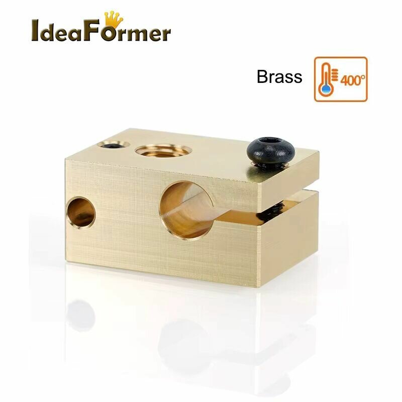 IdeaFormer E3D V6 нагревательный блок Brass