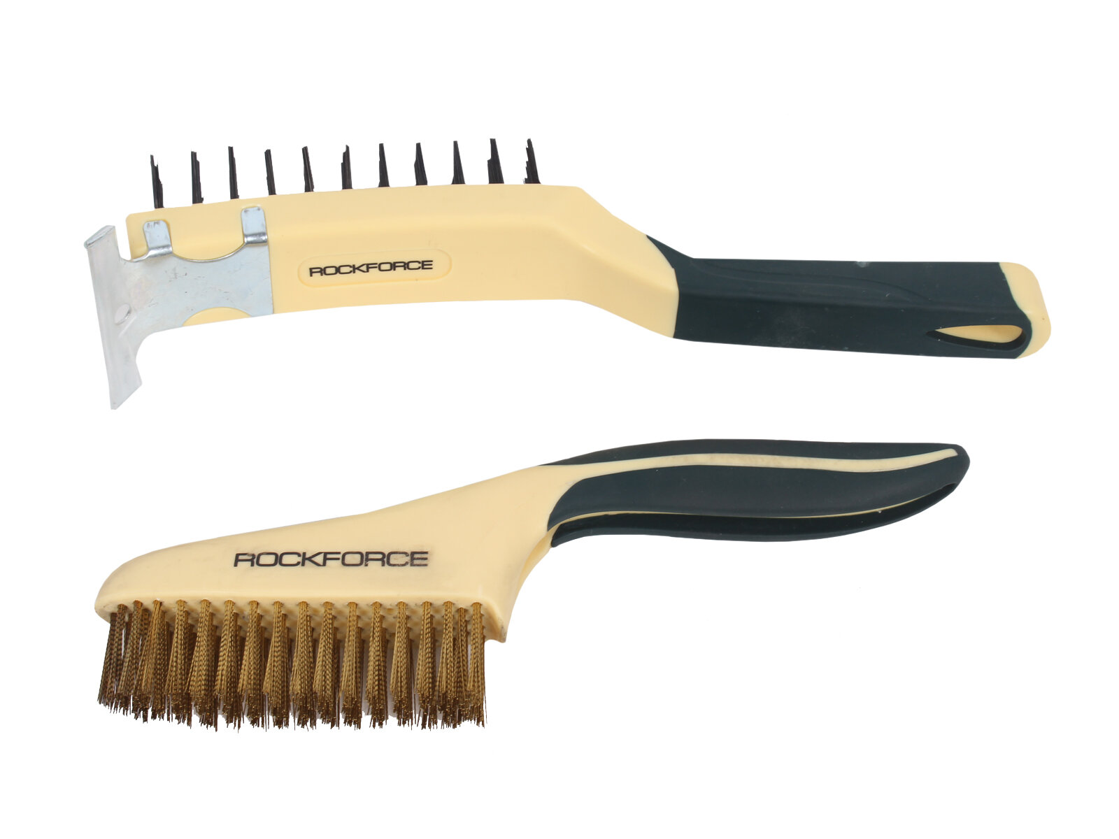 Набор щеток ROCKFORCE по металлу 2 предмета скребок