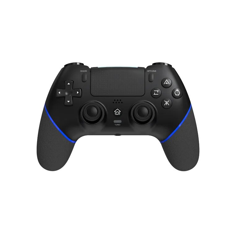 KOMIER Беспроводной геймпад для PS4/PS4 Pro/PS4 Slim/ПК Black Blue