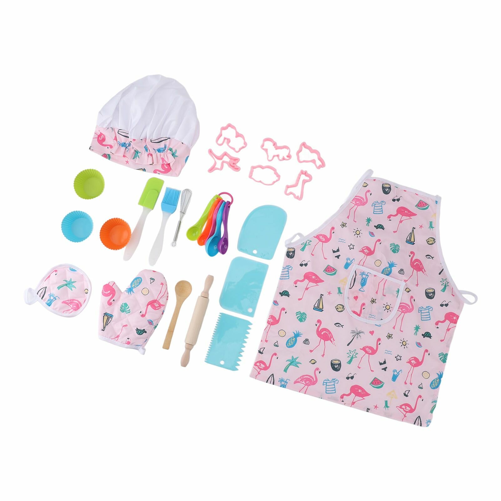 Детские кухонные игрушки, развивающий набор с фартуком и поварской шляпой, безопасные материалы, идеальный подарок для детей