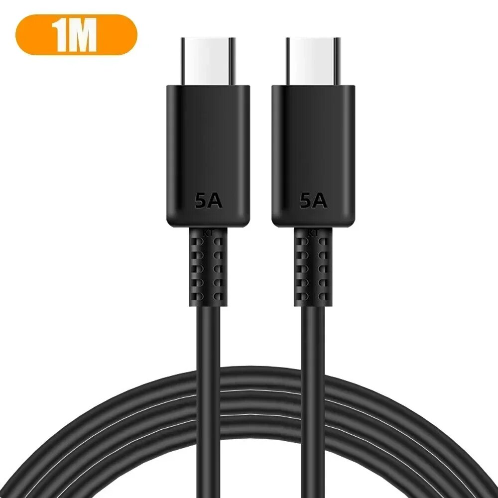 Кабель USB C 5A 1м Black для Samsung