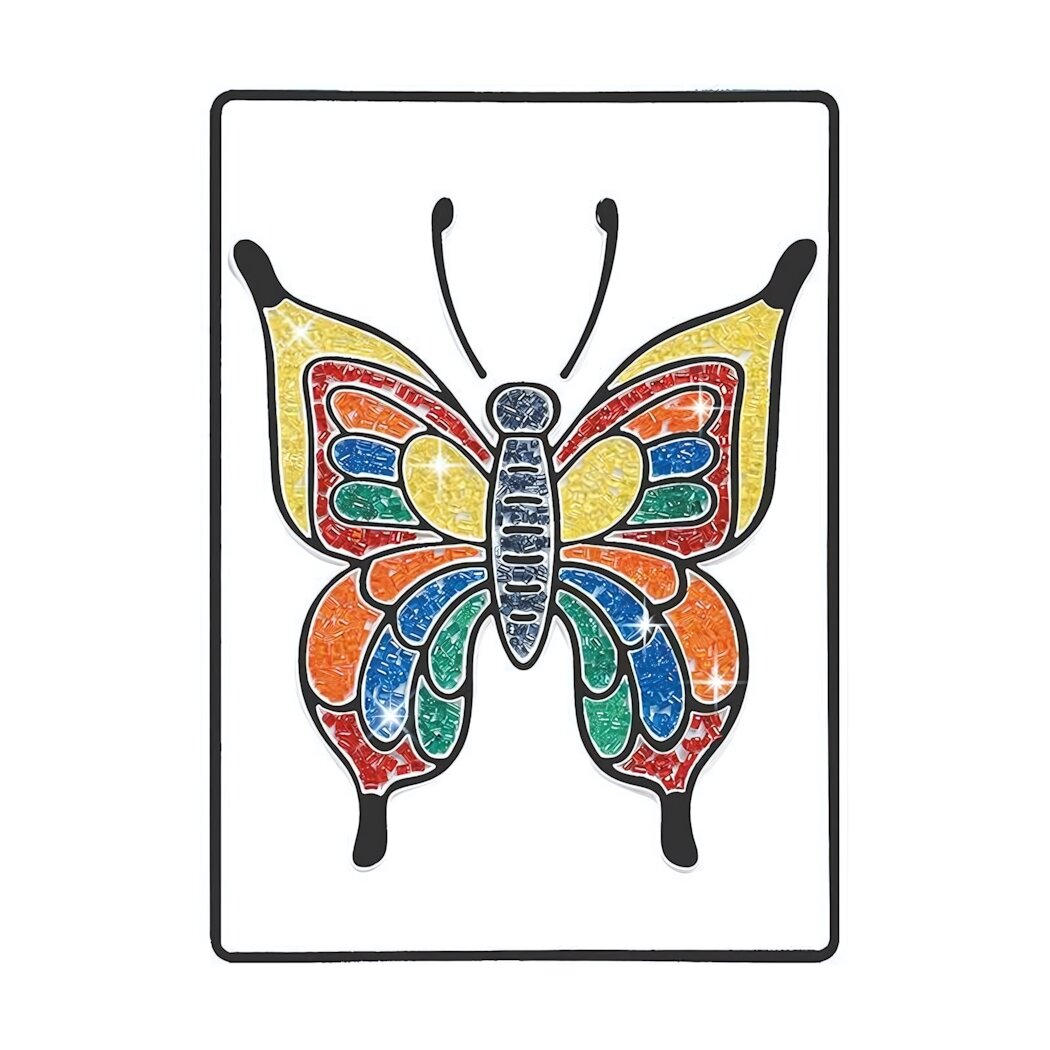 Картина кристаллами для детского творчества "Бабочка", 12х18см, Maxiart – создай яркое чудо своими руками!