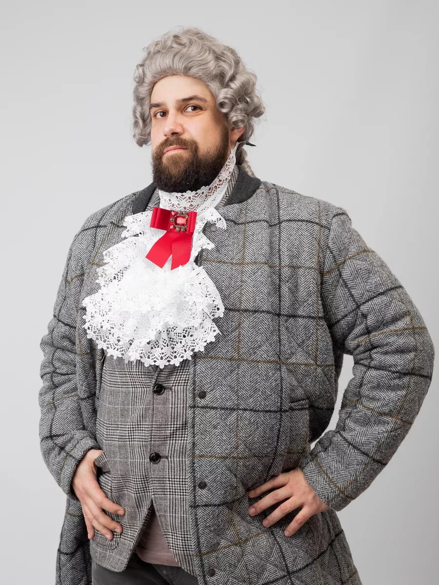 Парик Вельможа театральный, исторический