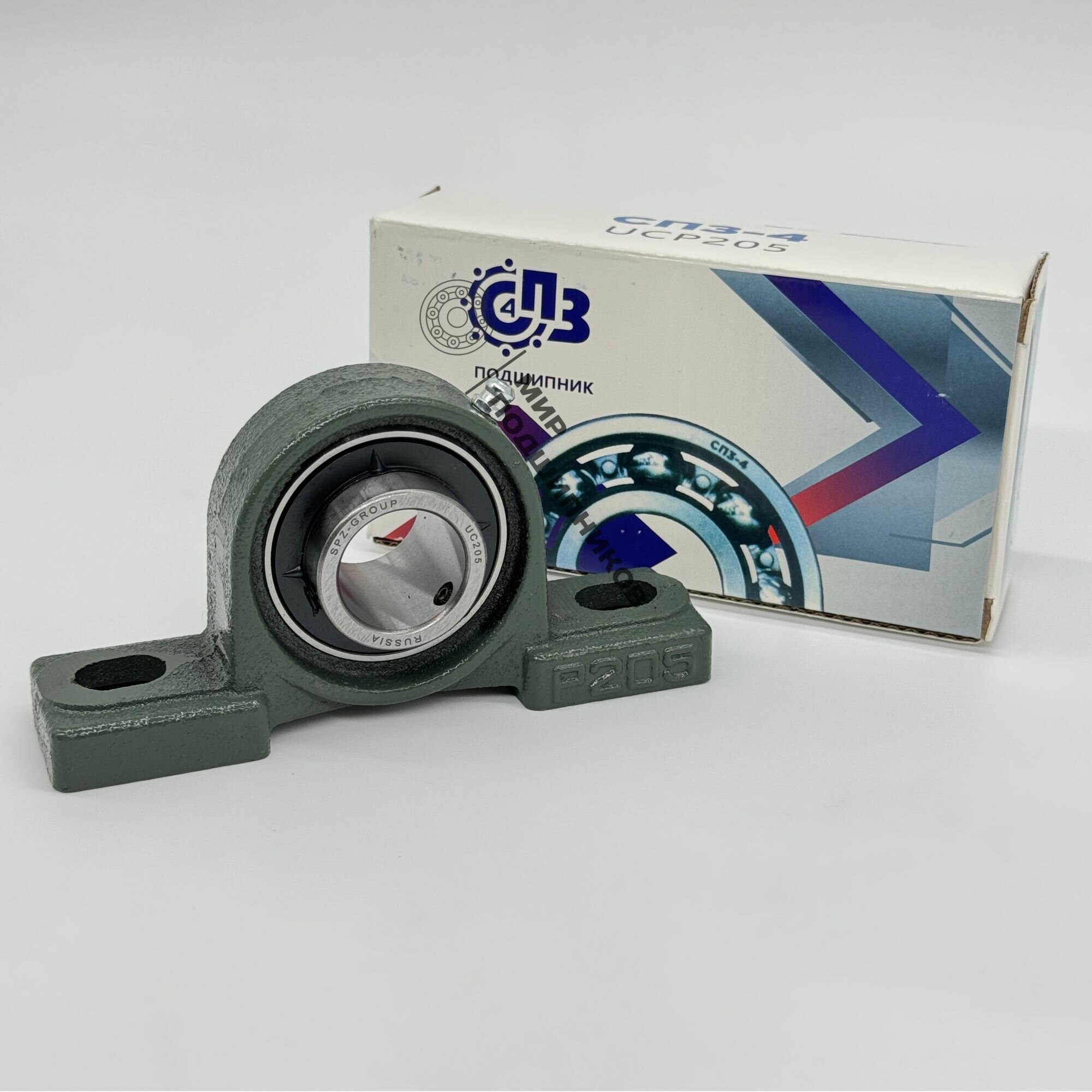 Корпусной подшипниковый узел на лапах СПЗ-4 UCP 205 (480205) 52х25х34