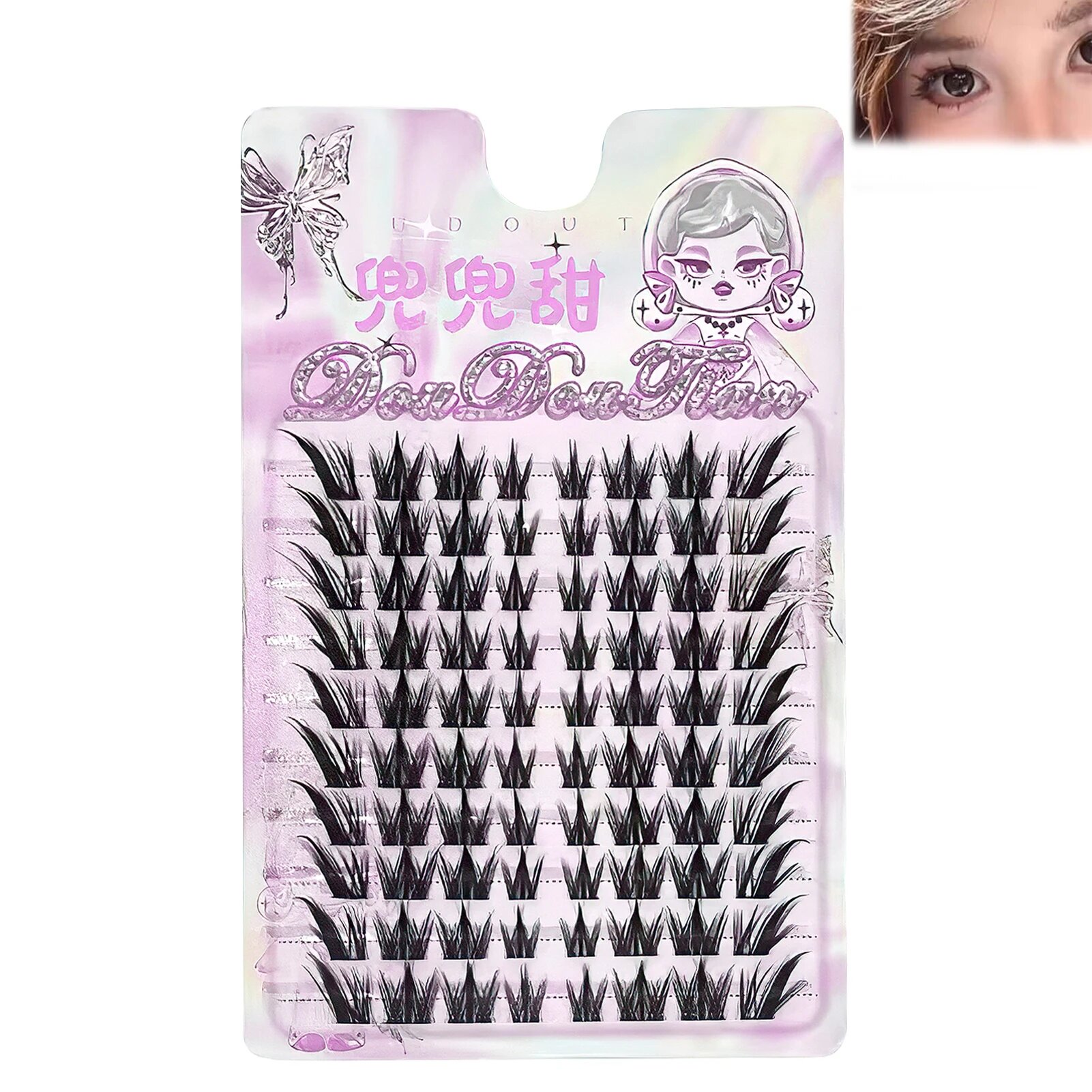 Котремип крылатые ресницы кластеры 1 см-1.5 см style 02