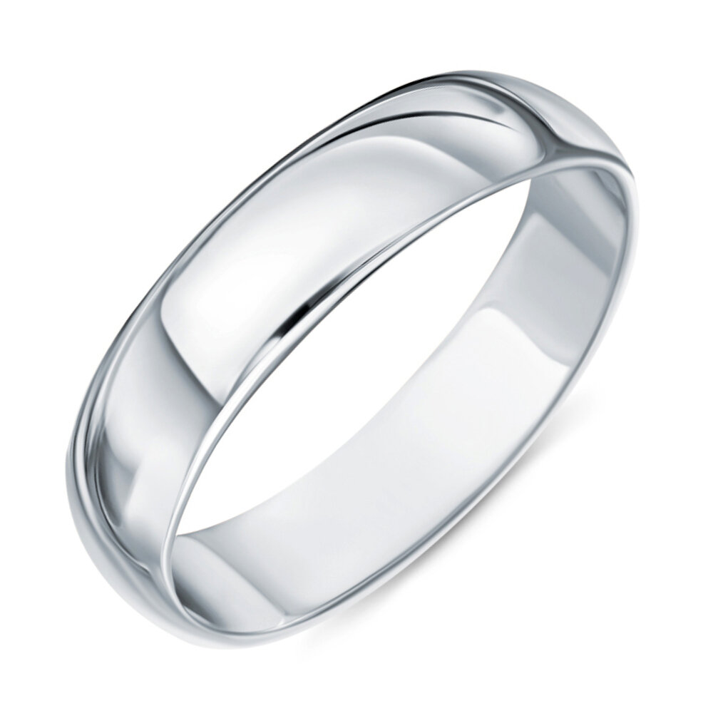 Кольцо обручальное, серебро, 925 проба