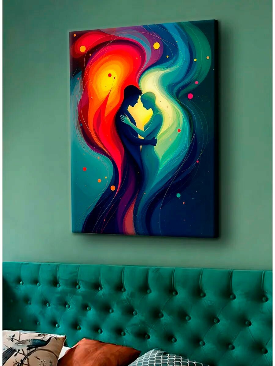 Картина "Любовь абстракция", галерейная 50х70см 1шт.