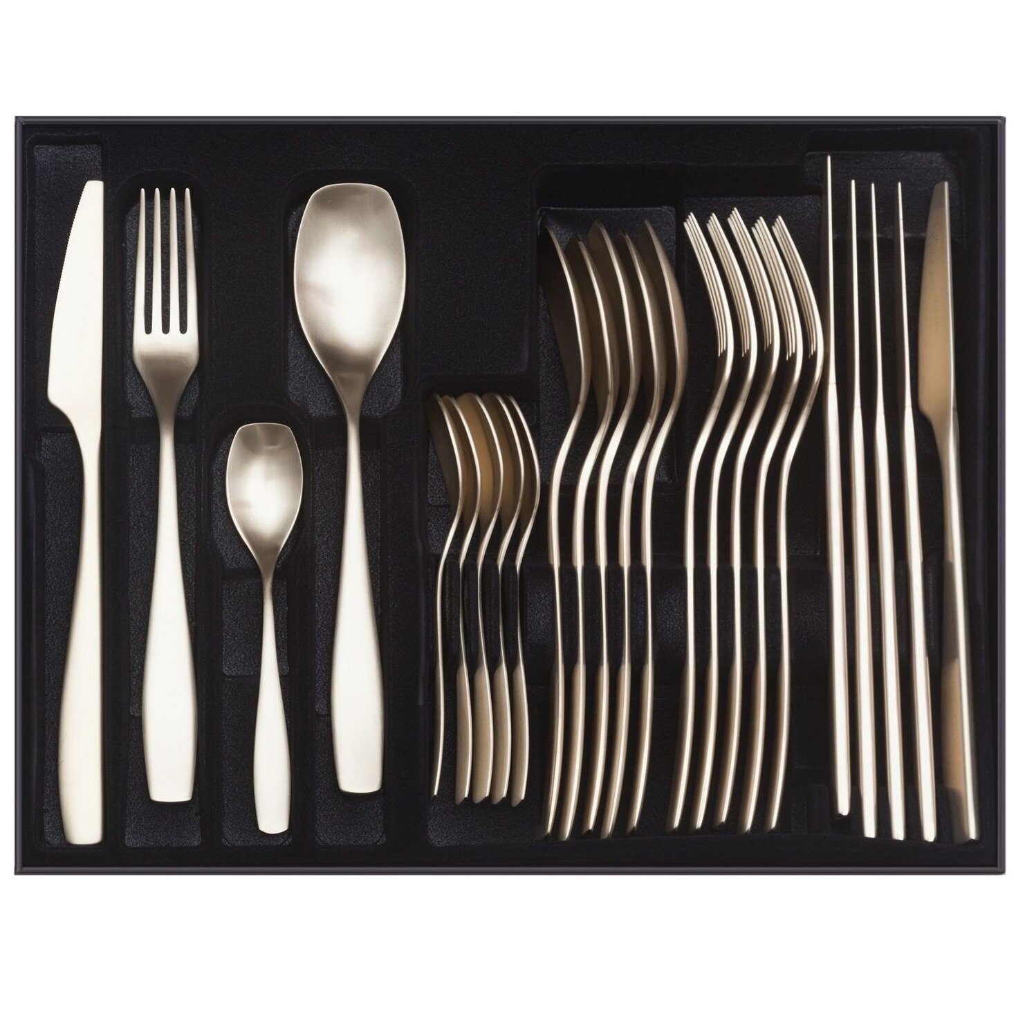 Набор столовых приборов Herdmar Lizz Fancy Mate Champagne PVD Cutlery Set 2130000-mch