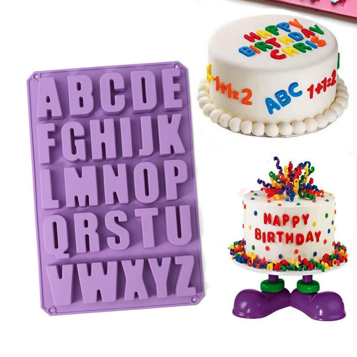 Большие буквы алфавита силиконовая форма для мыла кубик льда торт шоколадные конфеты форма своими руками -