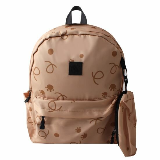Рюкзак "Капибара" EveryDay кокос, спинка мягкая, 1 отделение, 40*29*12 см, пенал