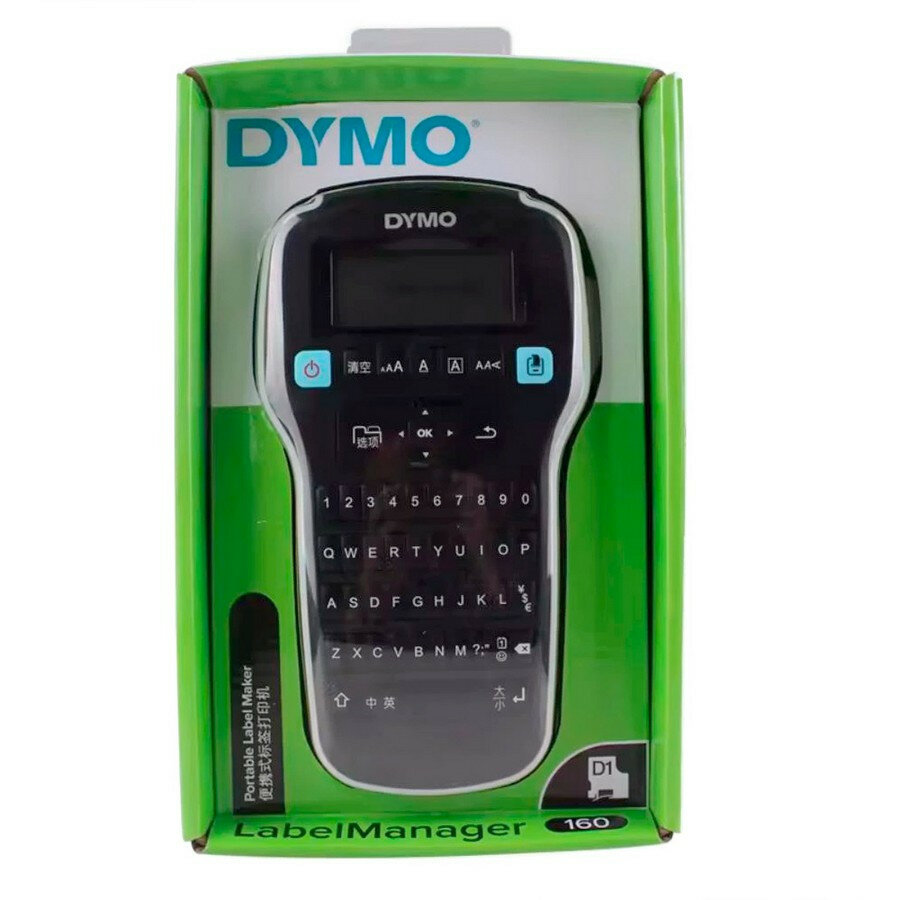 DYMO S0946330 Ленточный принтер DYMO LM160 CN, ленты D1 шириной 6, 9, 12 мм, Китайская версия, клавиатура - латиница (DYMO S0946330 CN)*