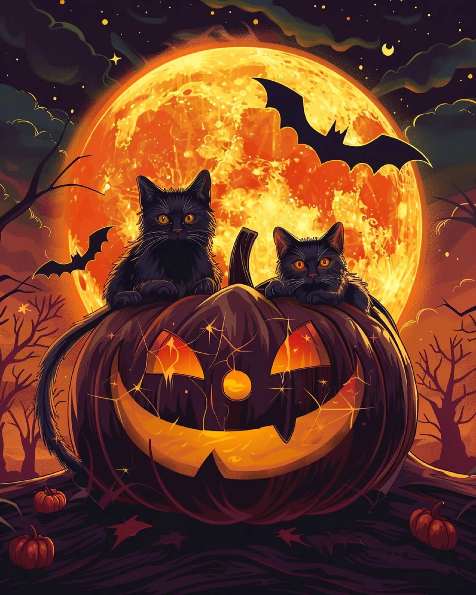 Призрак 5D DIY Алмазная картина Набор ужасов Лес Алмазная вышивка Полная Алмазная мозаика Художественная картина Хэллоуин Декор Наклейка на стену