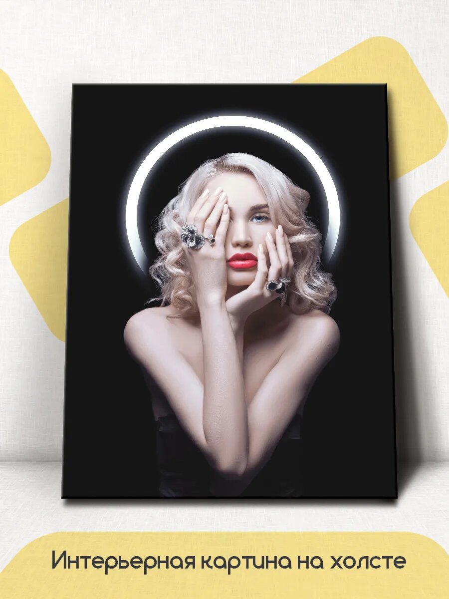 Картина на стену интерьерная Девушка красивая 30x40 см