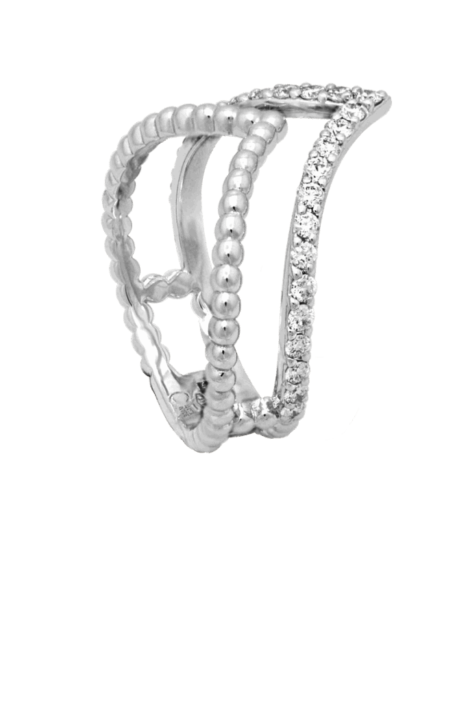 Кольцо, белое золото, 750 проба, бриллиант