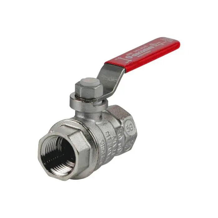 Кран шаровой прямой Giacomini R850X025 DN25 PN28 1" ВР ручка рычаг латунь