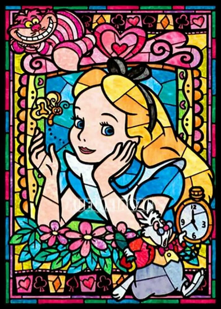 Алмазная картина "Лунная принцесса" алмазная огранка 40х50 см,40X50CM, белый