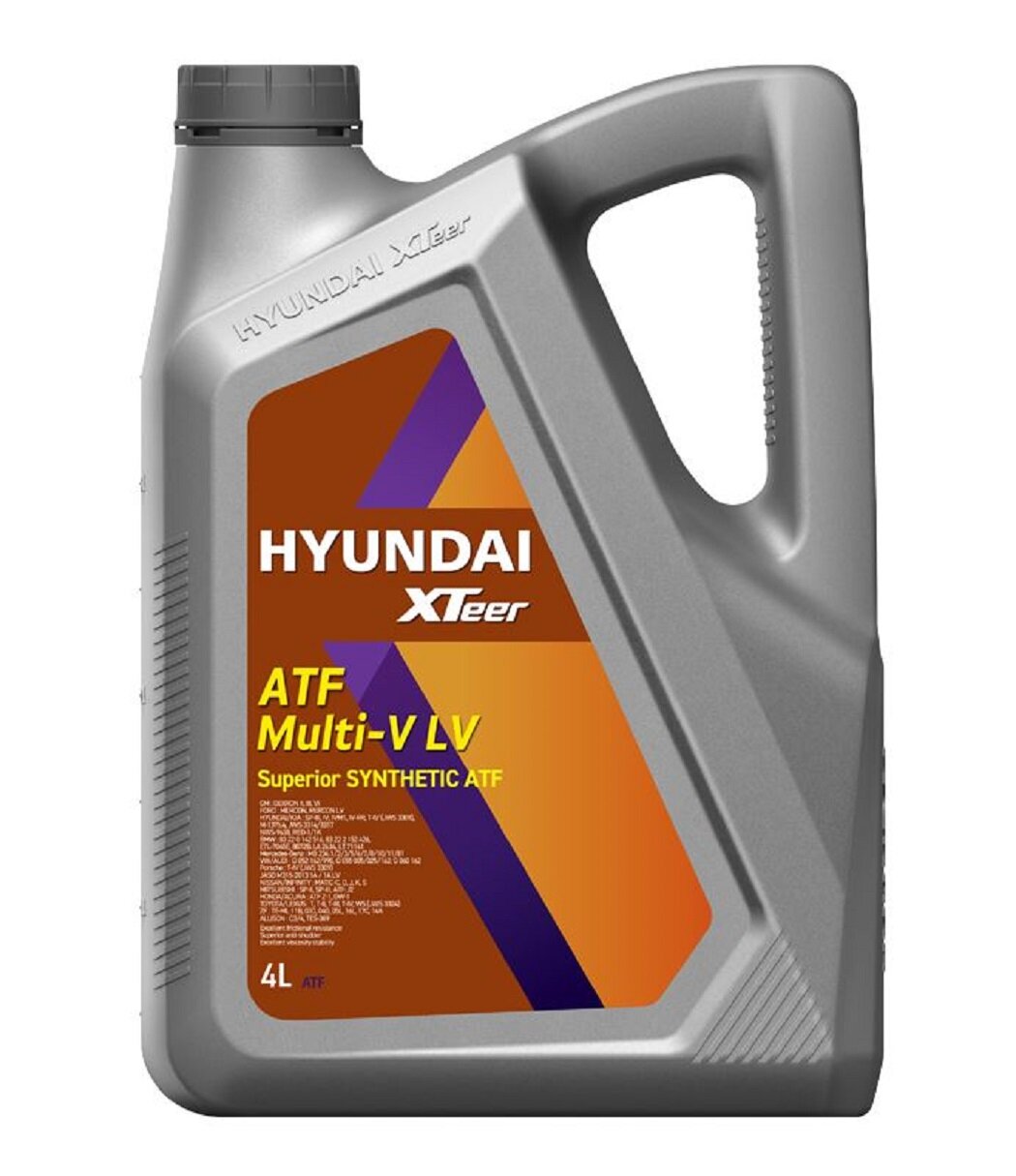 Трансмиссионное масло HYUNDAI XTeer ATF Multi-V LV канистра 4 литра