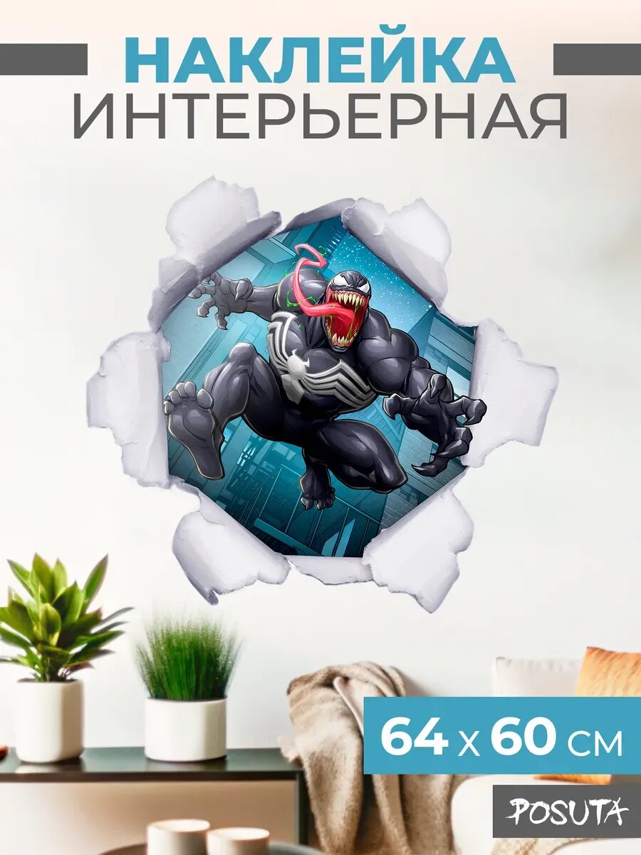 Наклейка интерьерная marvel