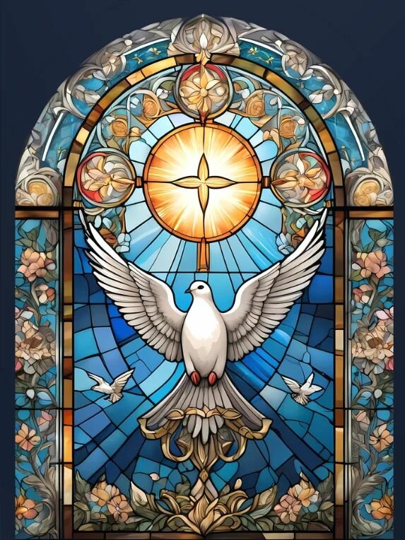 Алмазная картина "Белый голубь" алмазная огранка 40х50 см,40X50CM, белый