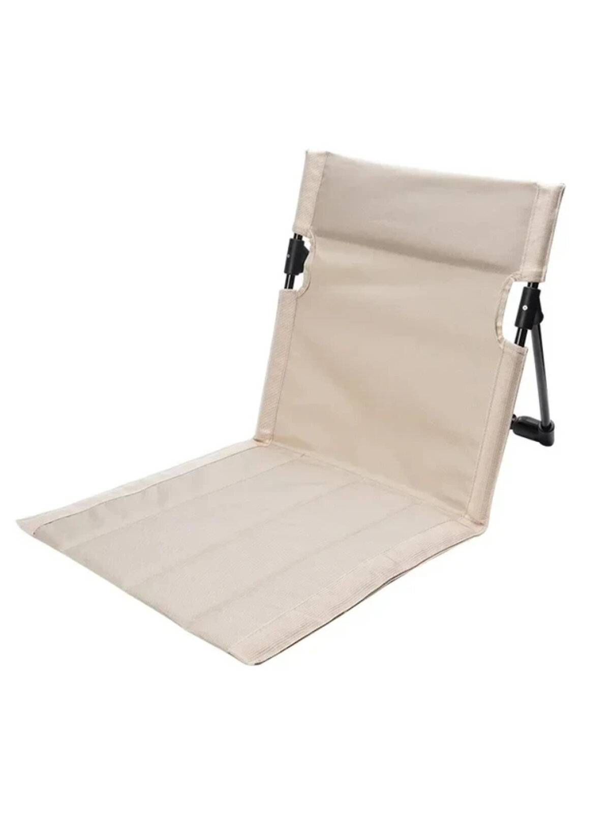Стул со спинкой, Складное кресло для пикника с регулируемой спинкой, Creamy-white