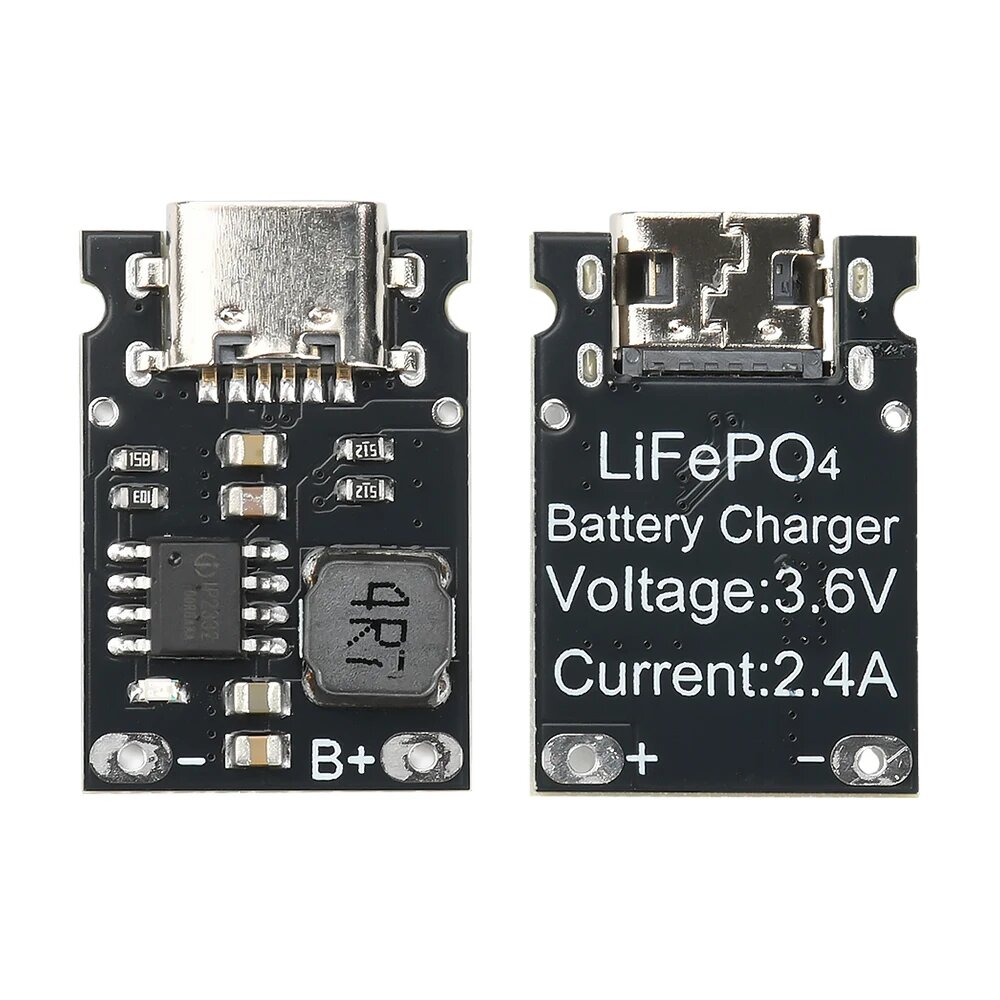 Aideepen Зарядное устройство 3.6В LiFePO4, 2.4А, 5PCS