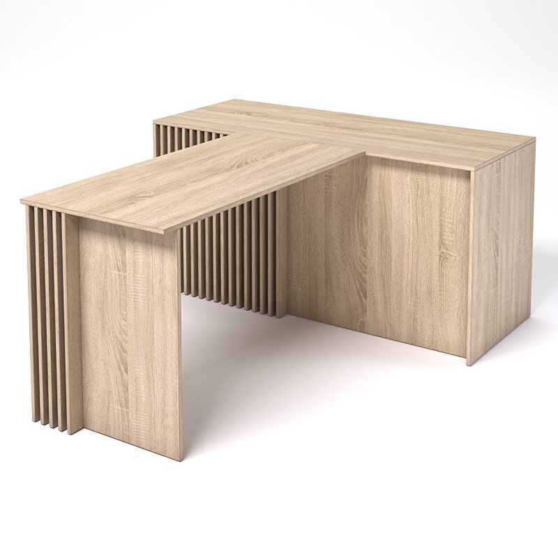 Стол руководителя №7 с приставкой брифингом, Дуб Сонома. Производитель товара - компания Westcom.