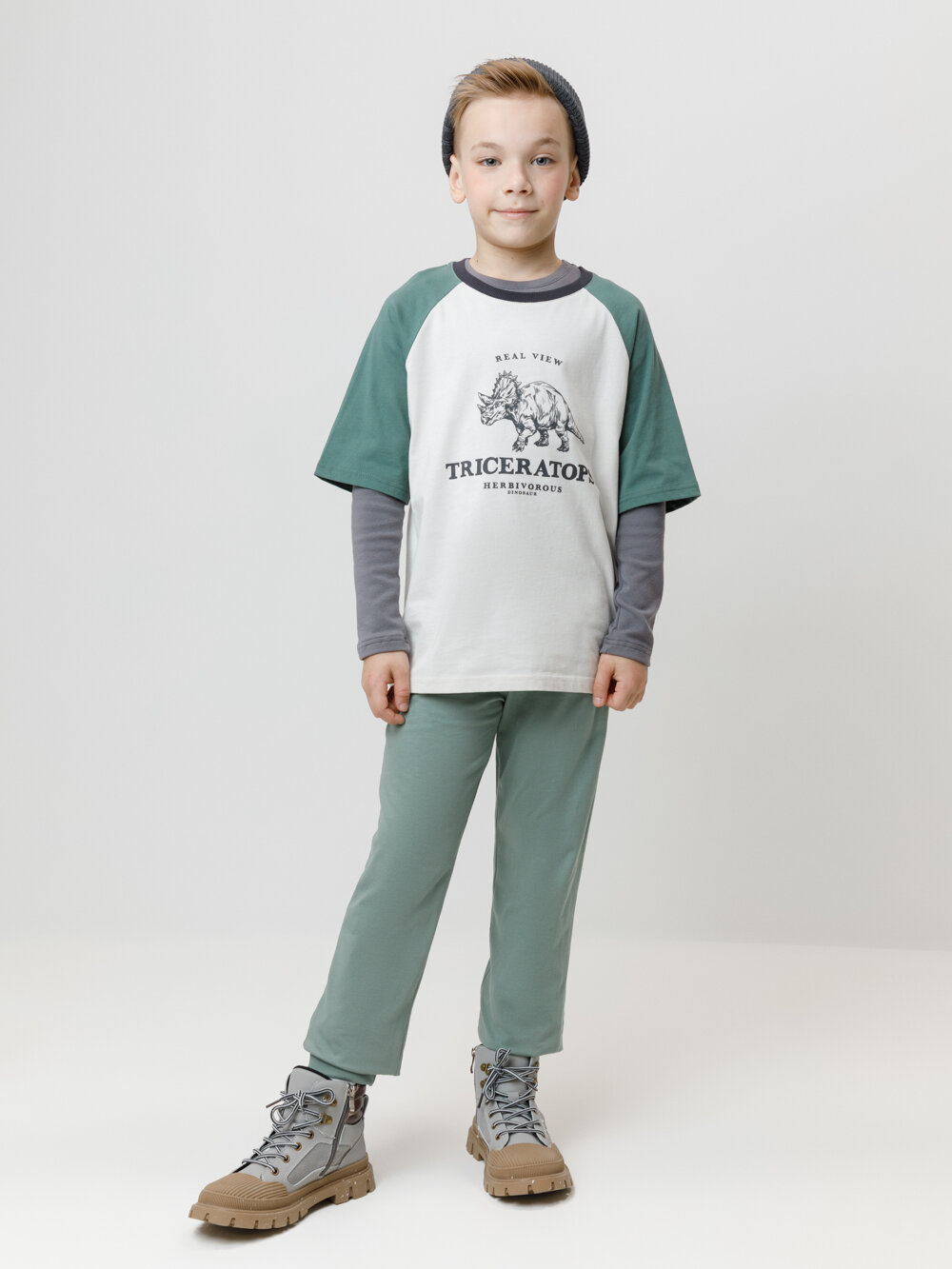 Брюки спортивные КР 400633-1/полынь