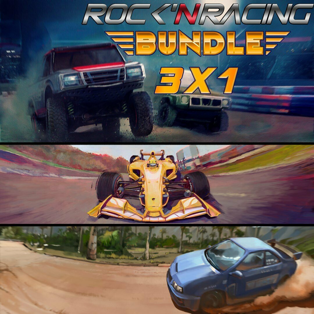 Игра Rock 'N Racing 3 in 1 для Xbox - Цифровой код для Microsoft Store