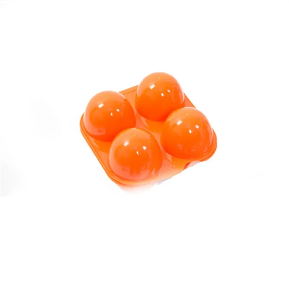 Контейнер для яиц 2/4 ячейки синего/оранжевого цвета Оранжевый, orange-4 grids