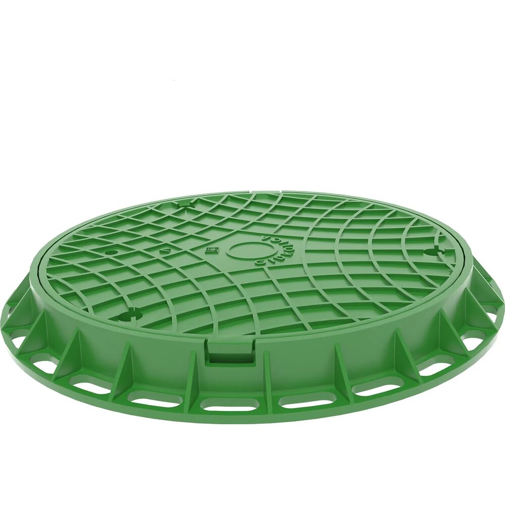 Пластиковый люк Gidrolica Garden зеленый 218/з, пластиковая, защищенная