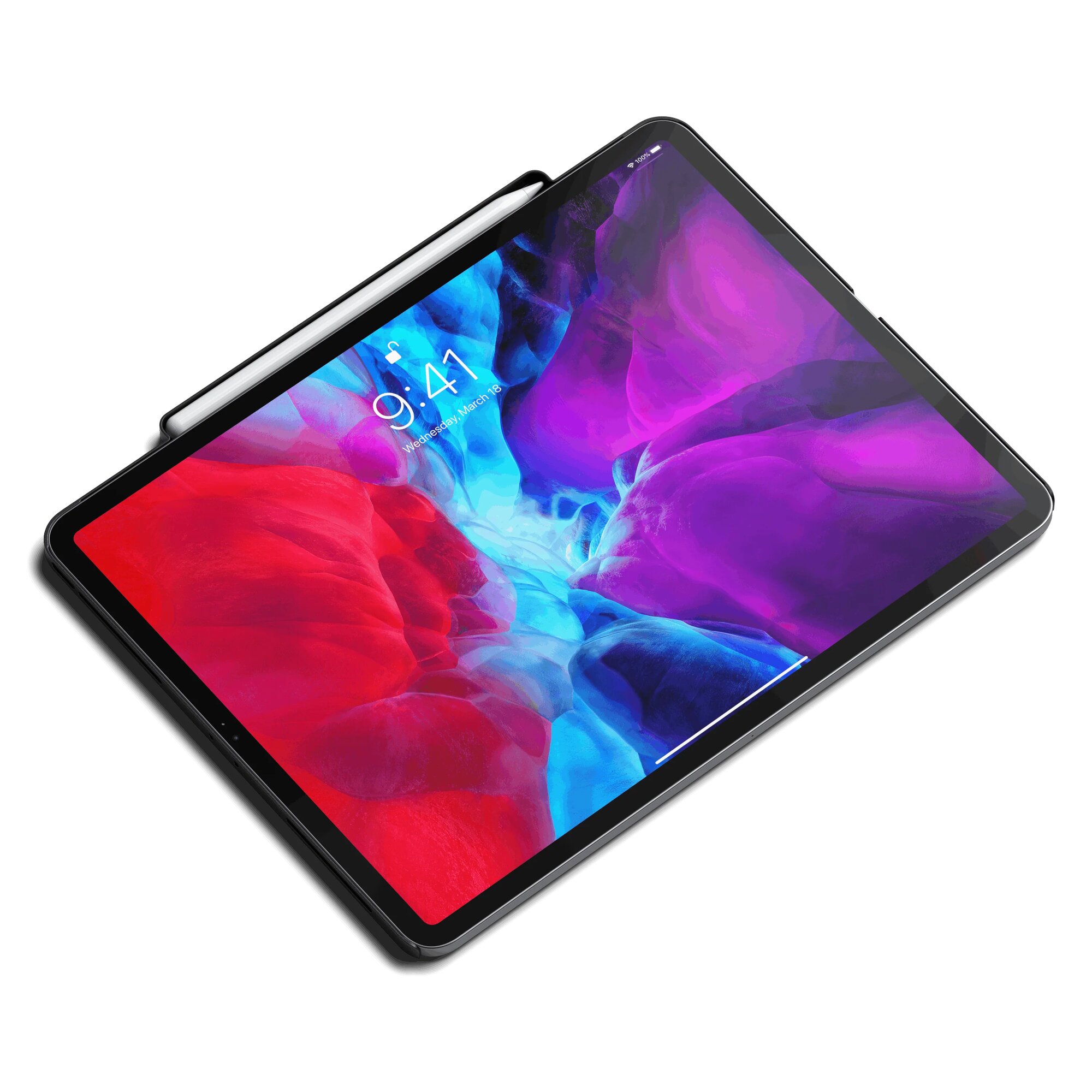 Магнитный чехол Satechi Vegan Leather Magnetic Case для iPad PRO 12,9 (Черный)