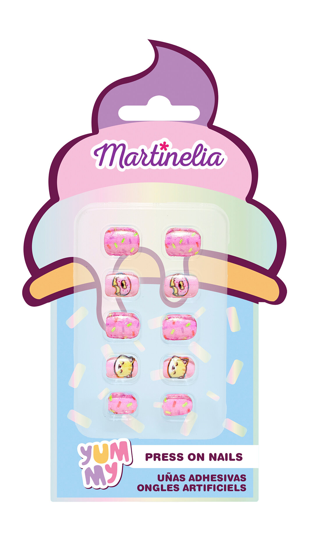 MARTINELIA Детский набор накладных ногтей, голубой