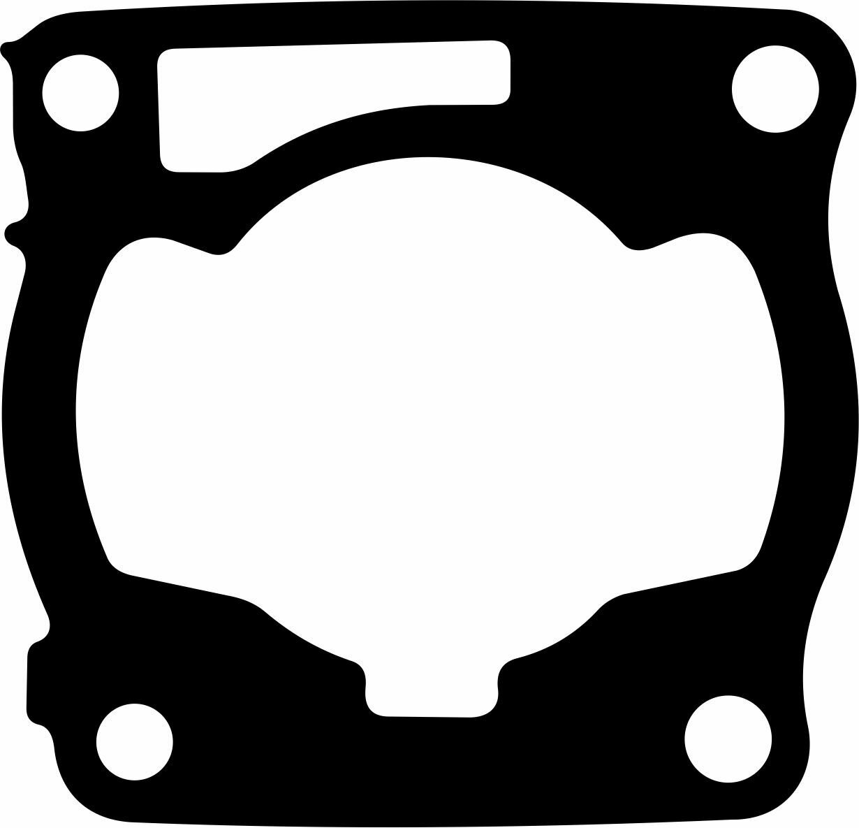 Прокладка цилиндра для мотоциклов Yamaha YZ65 (BR8-11351-00-00)