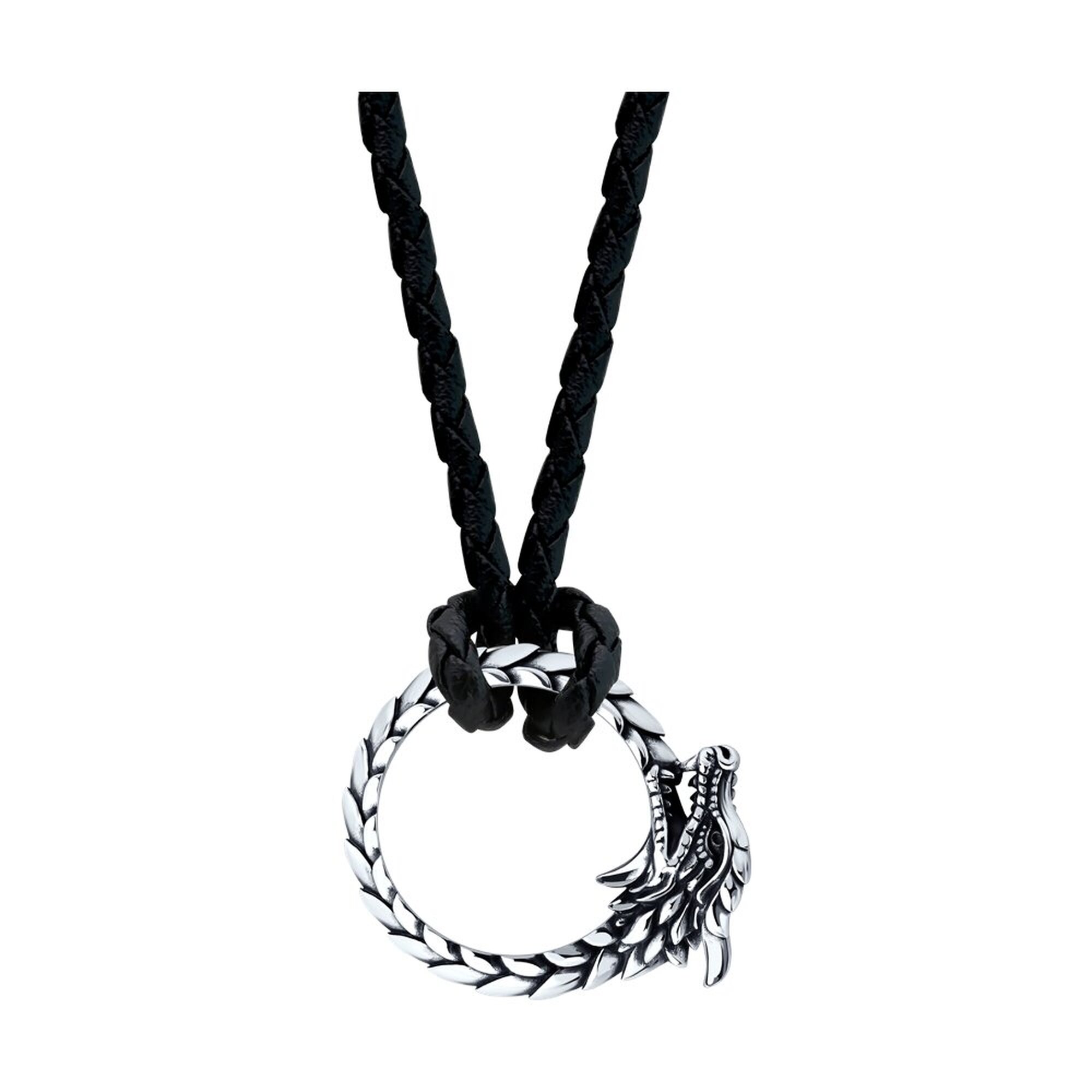 Колье, серебро, 925 проба, чернение