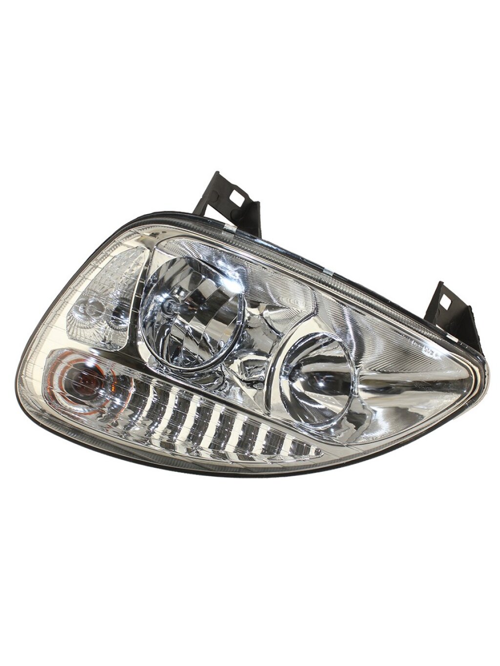 Фара для а/м ГАЗель (рестайлинг) левая "PRAVT" стекло, ручной корректор