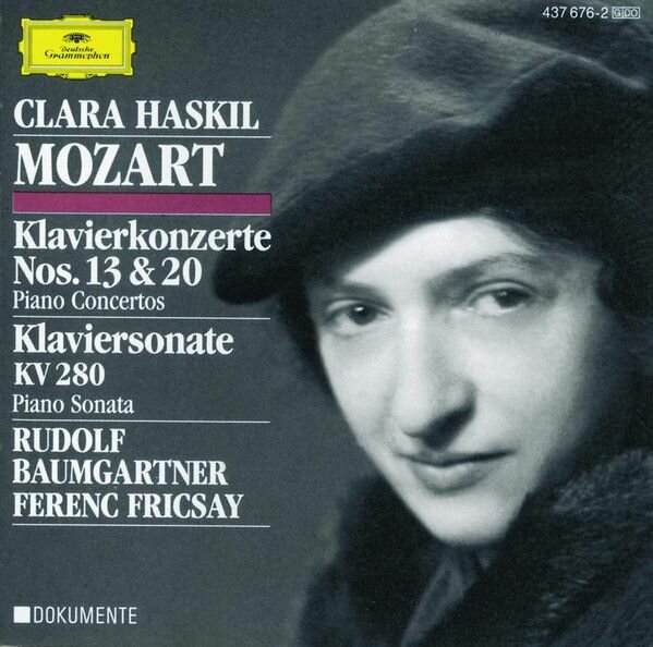 Диск Mozart*, Clara Haskil, Rudolf Baumgartner, Ferenc Fricsay - Klavierkonzerte Nos.13 & 20 / Klaviersonate KV 280 (прослушан один раз) (1 CD)