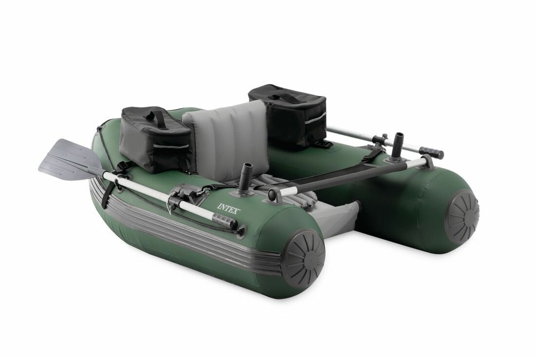 Надувная лодка Intex Big Catch 165х119х38см, вёсла, насос, сумка, до 140кг, 68381