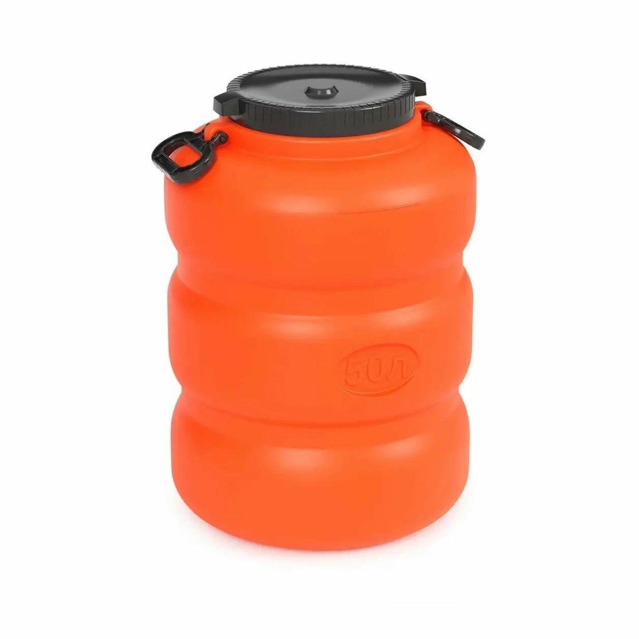 Канистра-бочка Альтернатива "Байкал" 50 л, оранжево-серая, пищевая