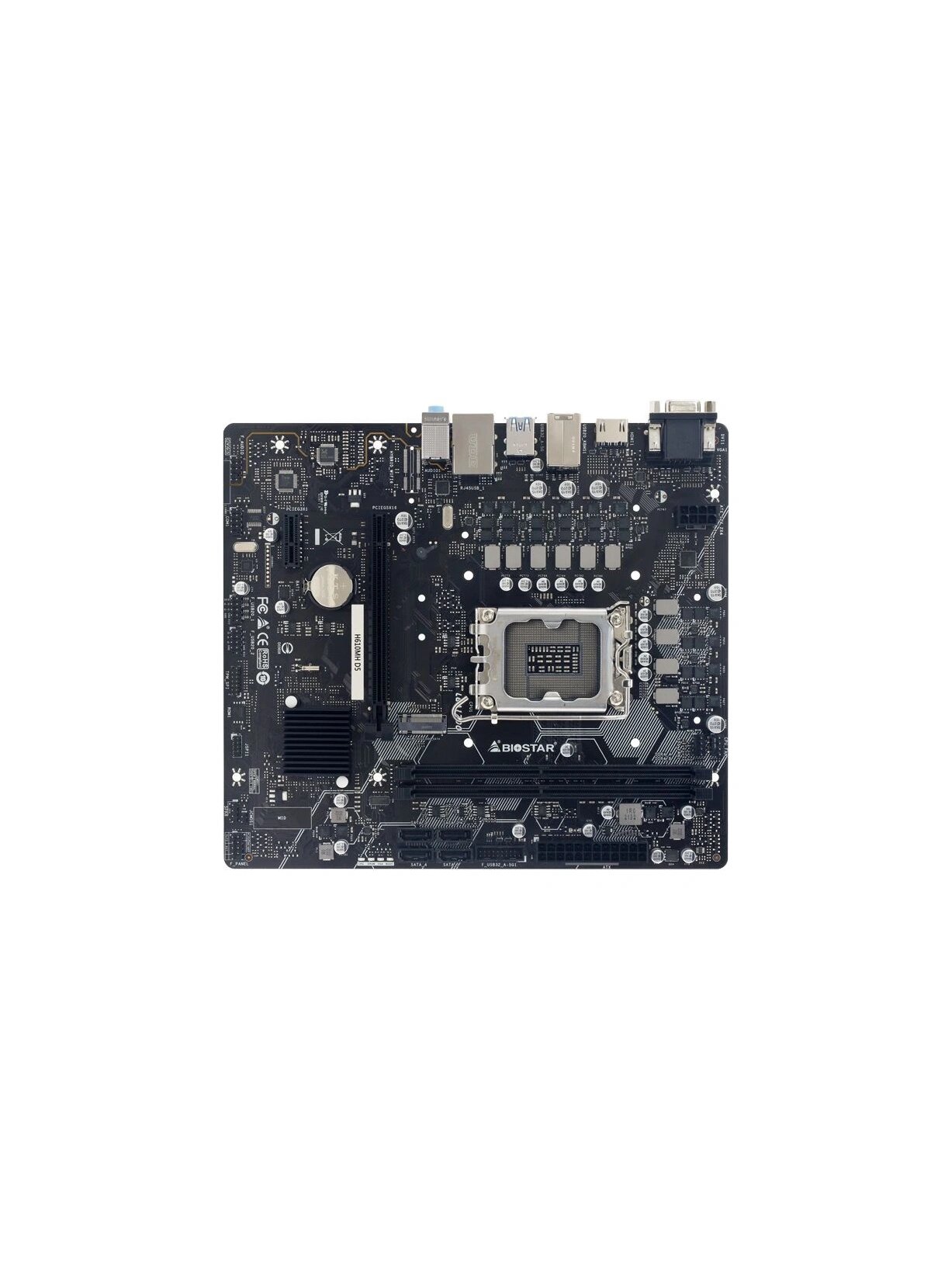 Материнская плата Biostar H610MH D5, Soc-1700, Intel H610, mATX