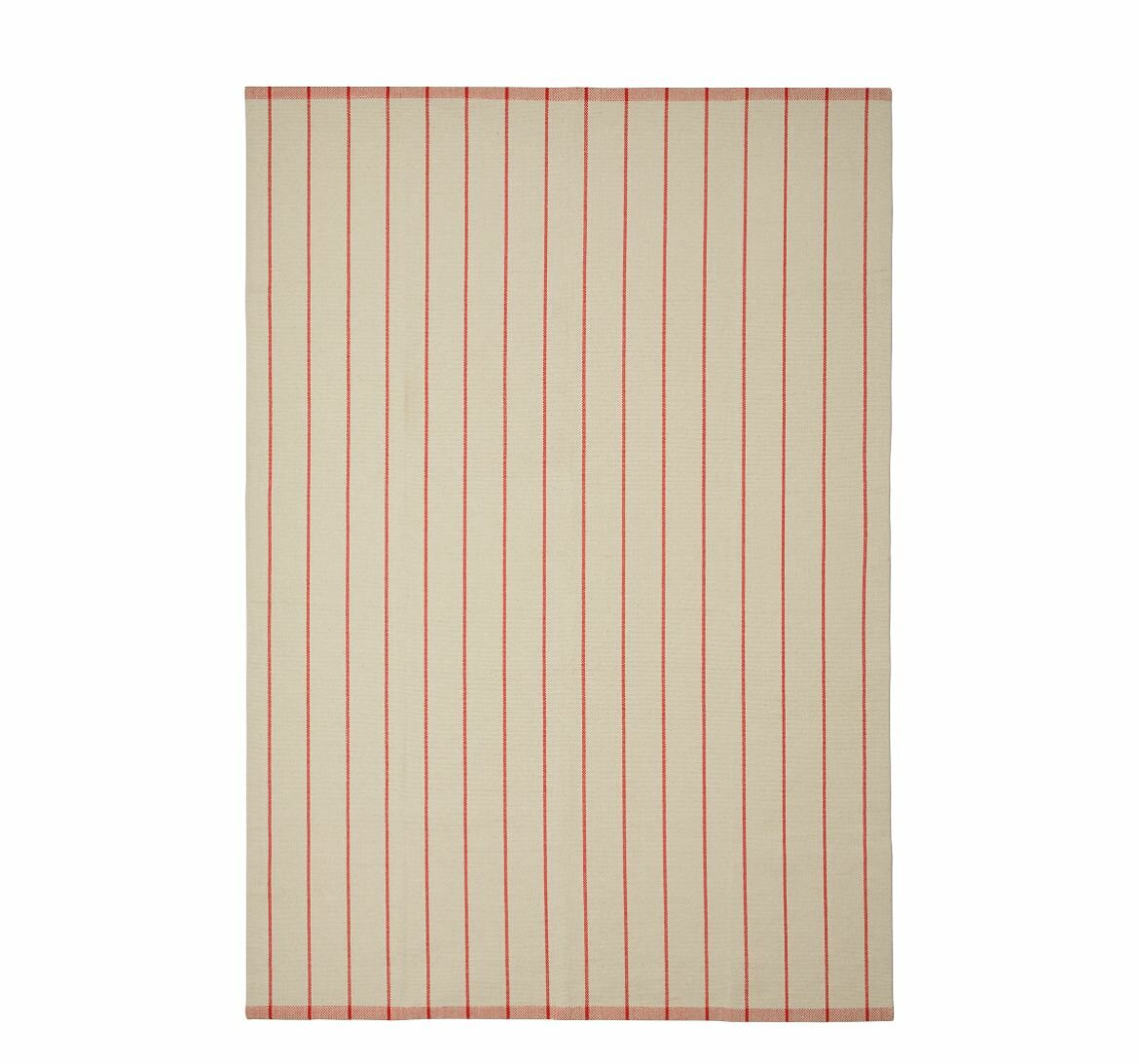 RIDSTIG Ковер, безворсовый, белый с оттенком/красный, 170 х 240 см