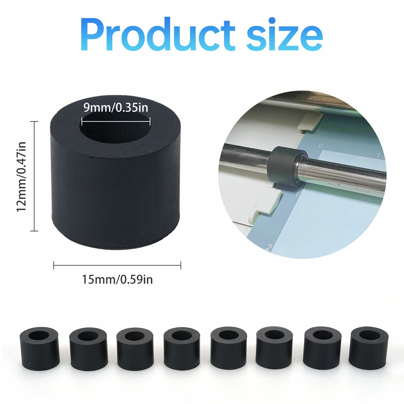 8ШТ Резиновые ролики для Maker/Maker 3/Explore Air2/Air1 - прочные и долговечные