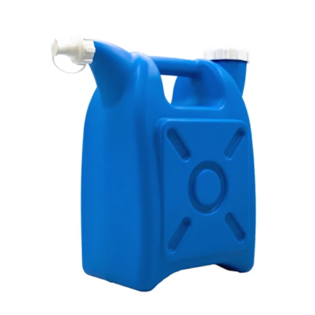 Лейка-канистра RADIVAS 15л, синий, с дополнительным горлышком для слива
