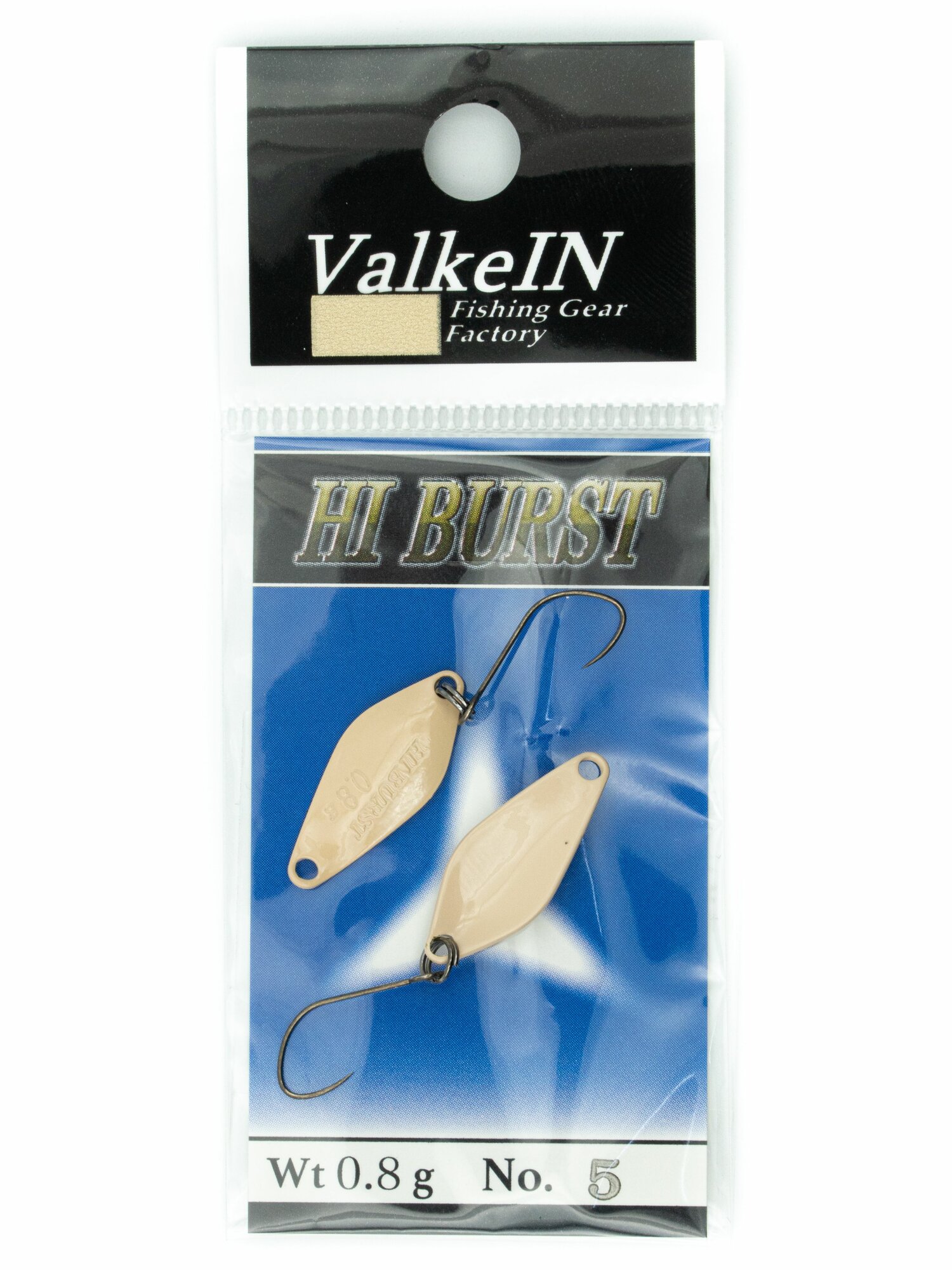 Колеблющаяся рыболовная блесна на форель VALKEIN HI BURST 0.8гр цвет 5
